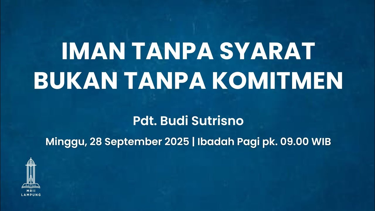 KU pagi 28 September 2025 | 1 Raja-Raja 18:38-40 | IMAN TANPA SYARAT ...