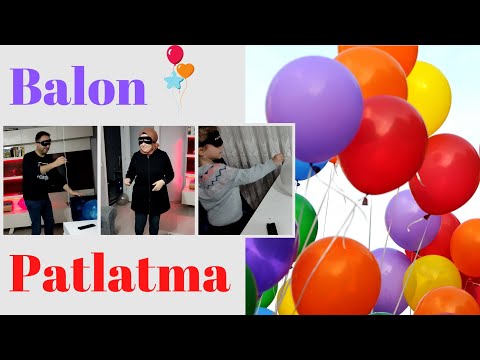 Balon Patlatma Oynadık: Balonları Sakladık - Gözü Kapalı Bulmaya Çalıştık
