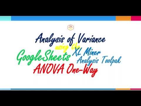 ANOVA Statistical Analysis Using Googlesheets - YouTube
