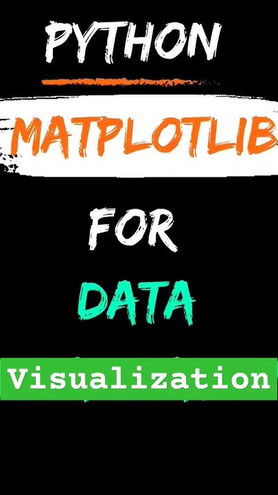 Python Matplotlib Dataanalytics Python3 Datascience Software Youtube