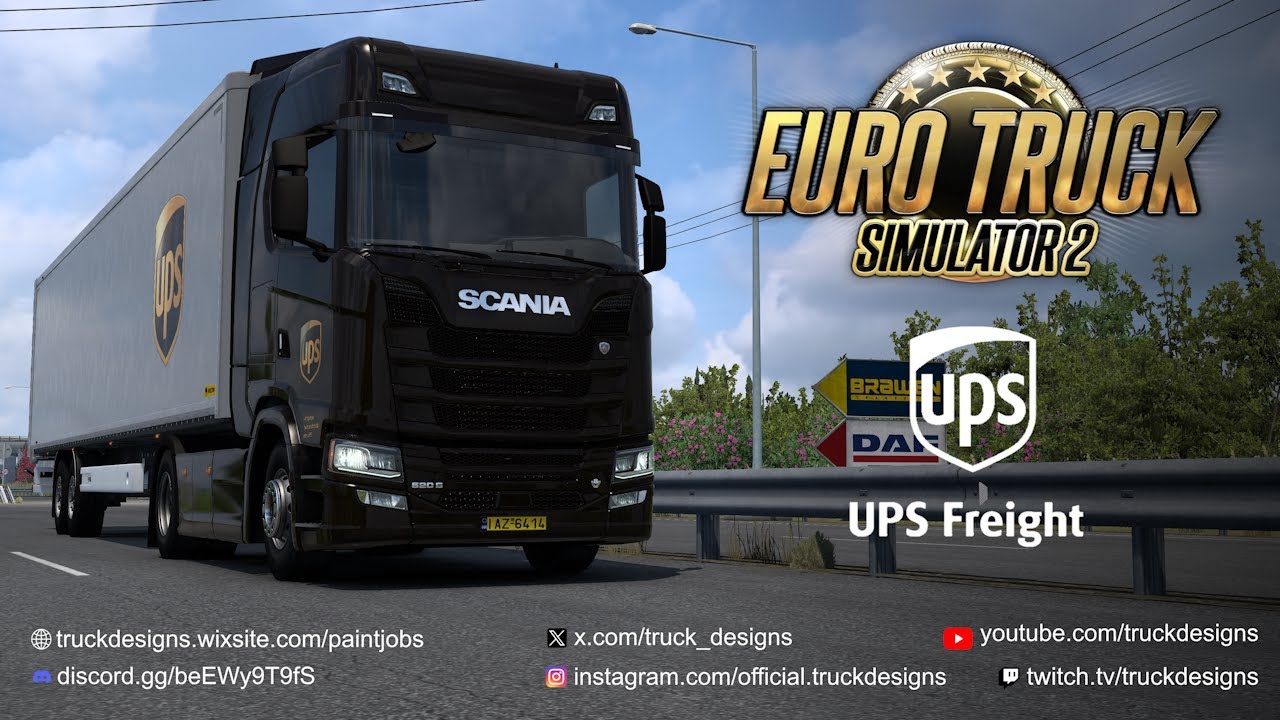 Euro Truck Simulator 2 - UPS Freight - YouTube