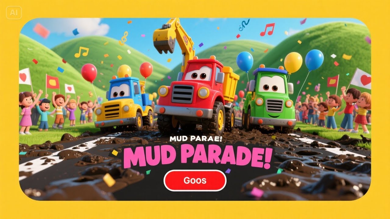 Rescue in the Mud – Part 3: Mud Parade Festival 🎊🚜 | Colorful Truck ...