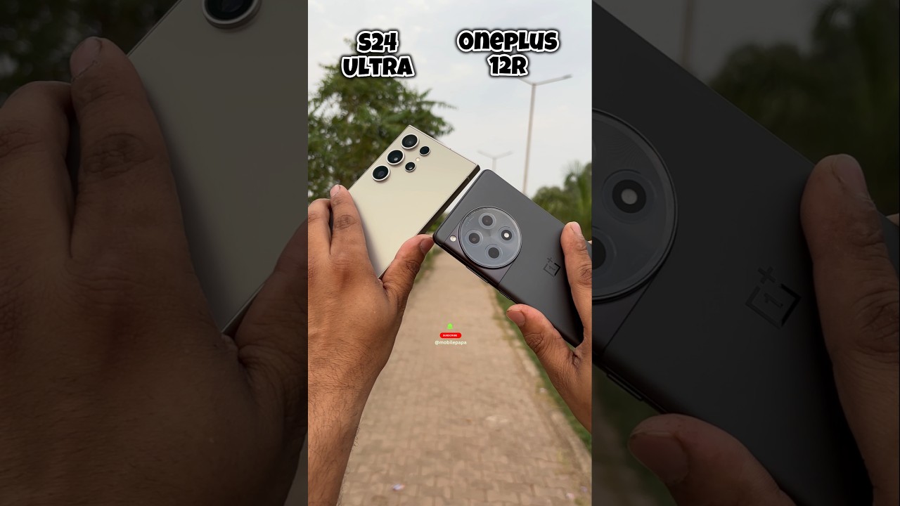 Oneplus 12R vs Samsung S24 Ultra Video Stabilization Test #oneplus12r #s24ultra #comparison #shotrs