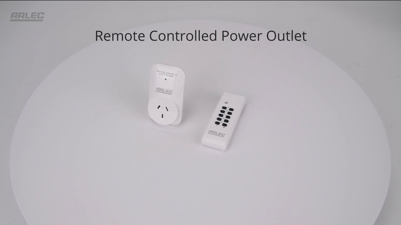 ARLEC : RC210 - Remote Controlled Power Outlet - YouTube
