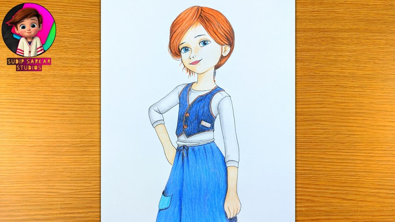 Drawing Ballerina Félicie Milliner from Ballerina Cartoon Step By Step ...