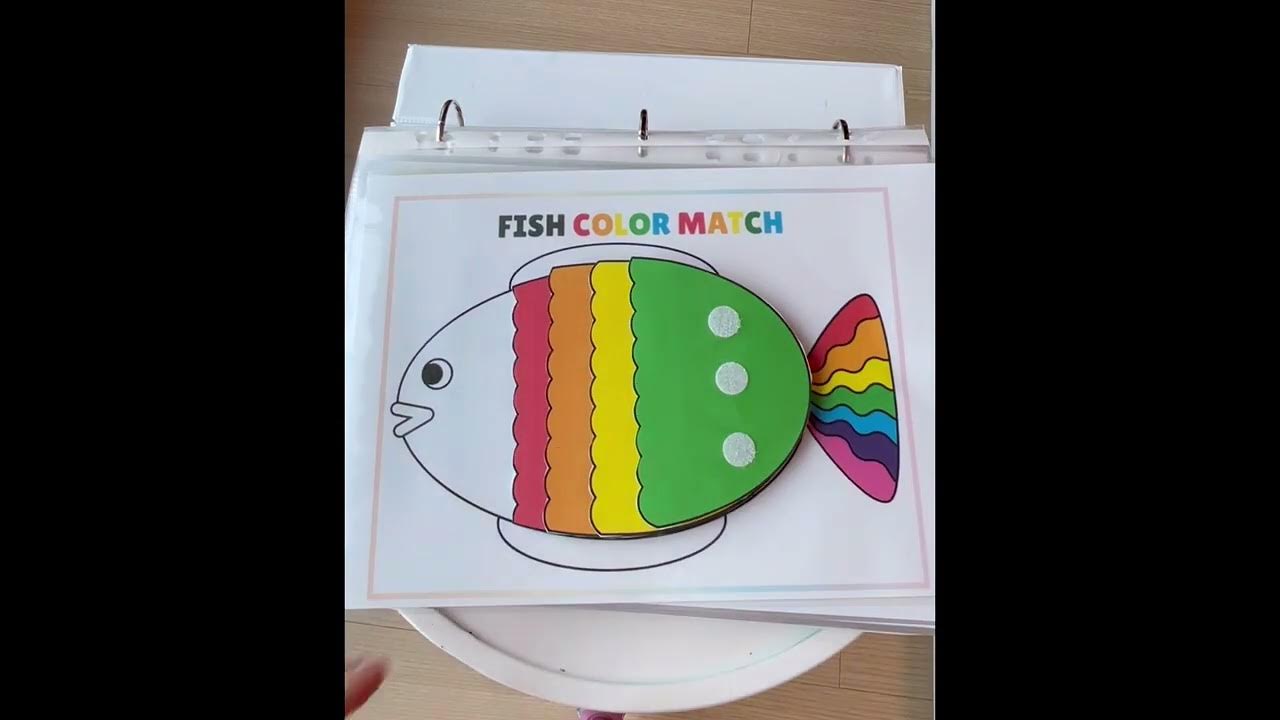 Fish Color Match Worksheet & Rainbow Fish - YouTube