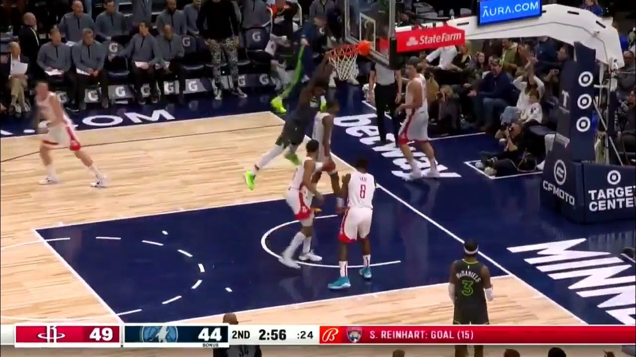 Anthony Edwards INSANE Poster Dunk 1/21/2023 - YouTube