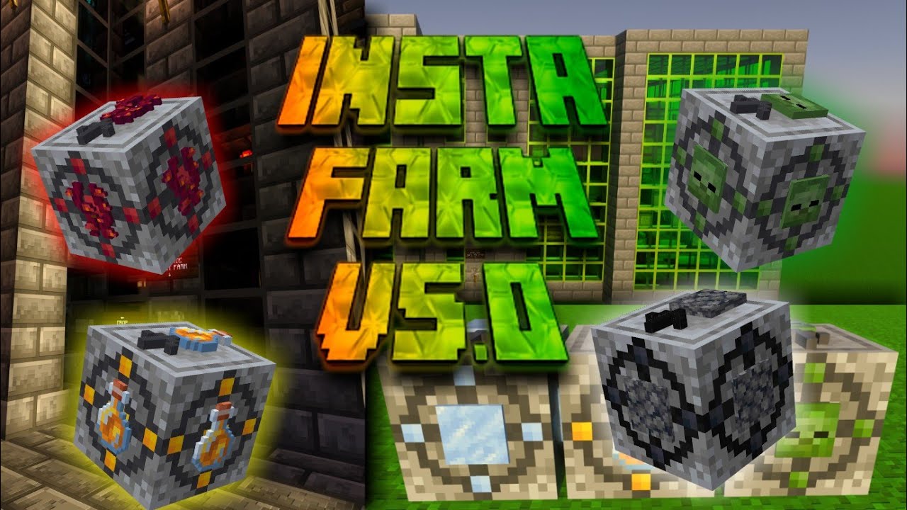 Insta Farm Addon V5.0 Minecraft PE/BE 1.18.10+ (Genera granjas ...
