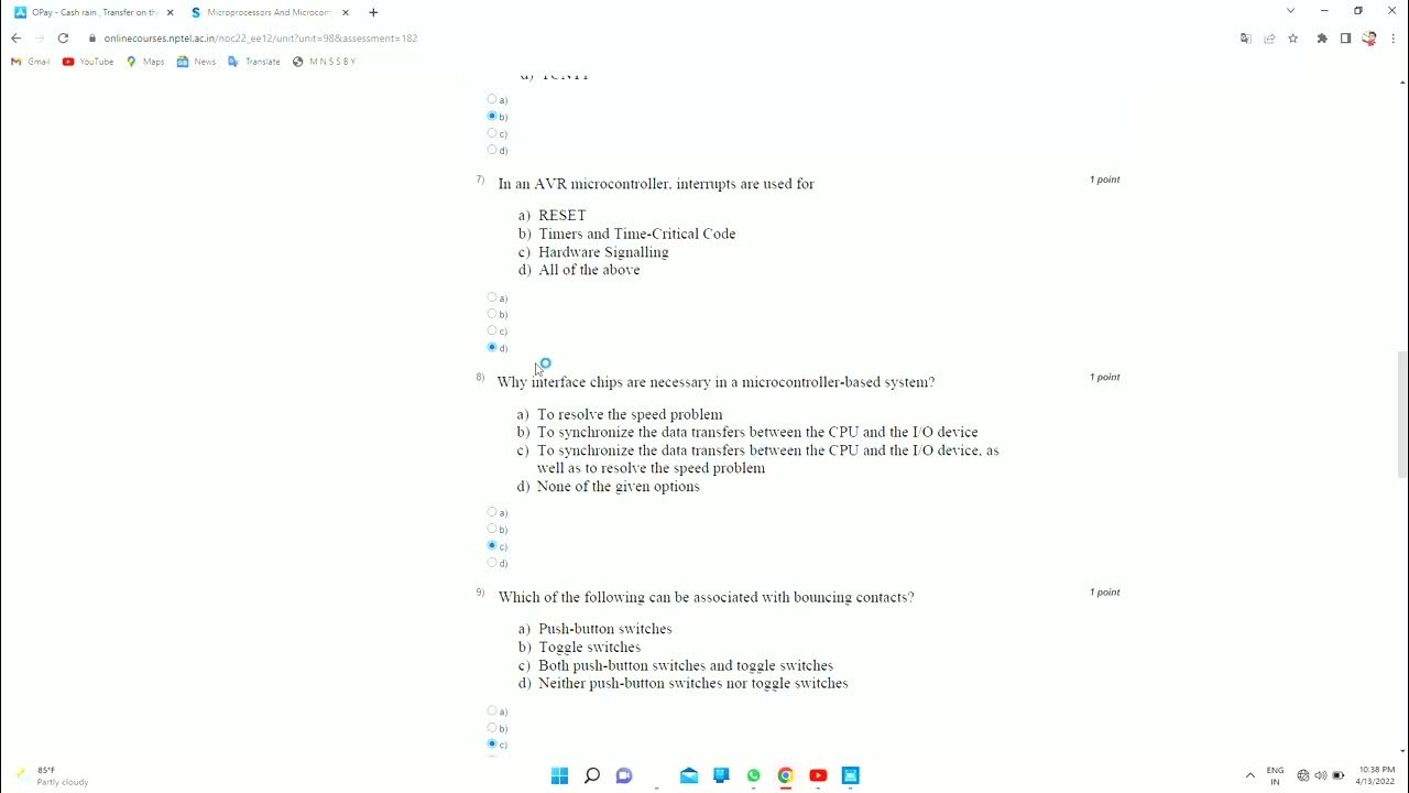 Microprocessors & Microcontrollers Week-11 Assingment Answer NPTEL / By-: Er Rabish Kumar - YouTube