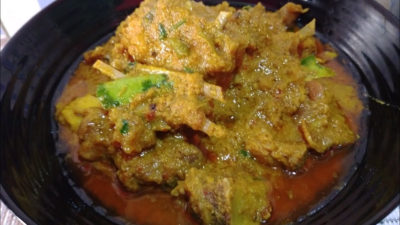লেবু পাতায় তৈরি মাটন কষা(MUTTON KHOSA)। Tapa's Kitchen!! 😋😋 - YouTube