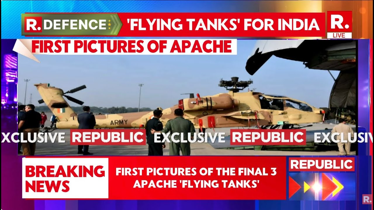 First Pictures: Indian Army's Apache Helicopters 'Flying Tanks' Land In ...
