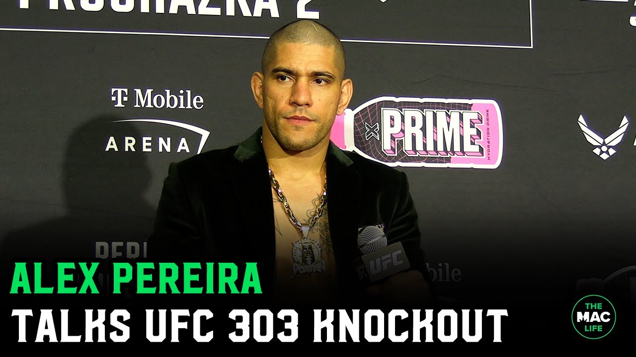 Alex Pereira: "I saw headkick KO after watching him warm up" | UFC 303 ...