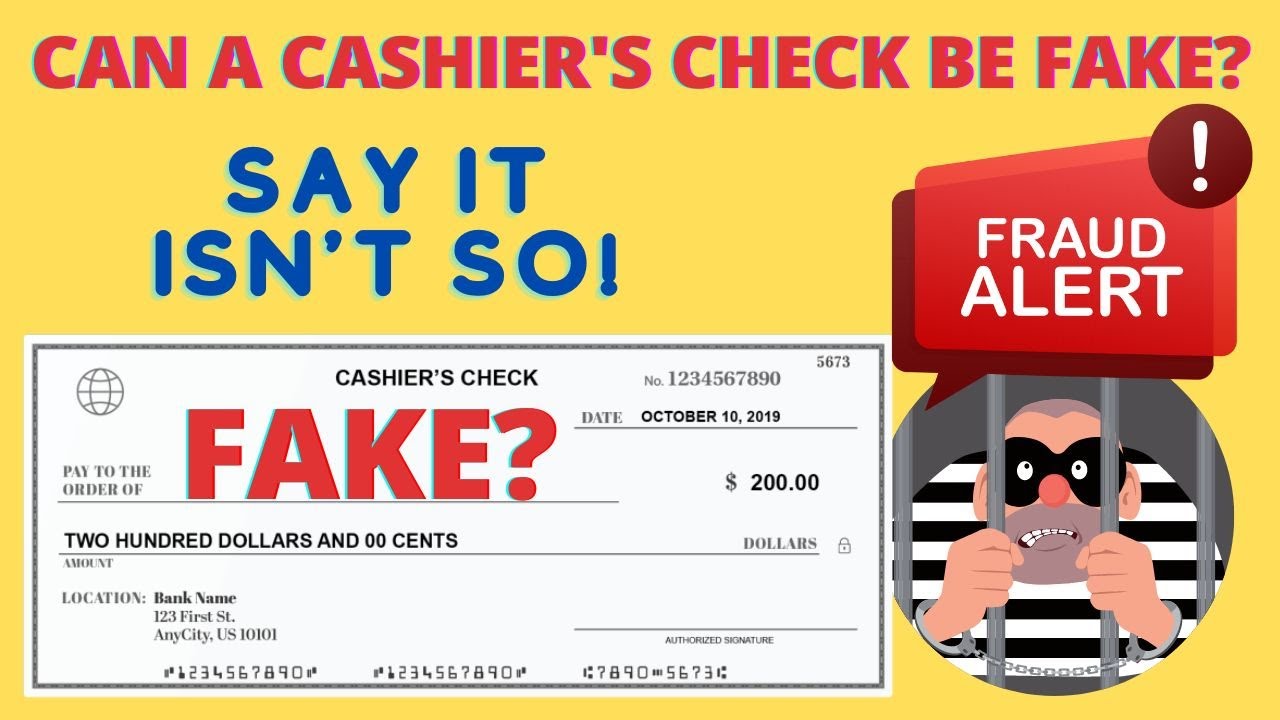 Can Someone Fake a Cashier's Check? - YouTube