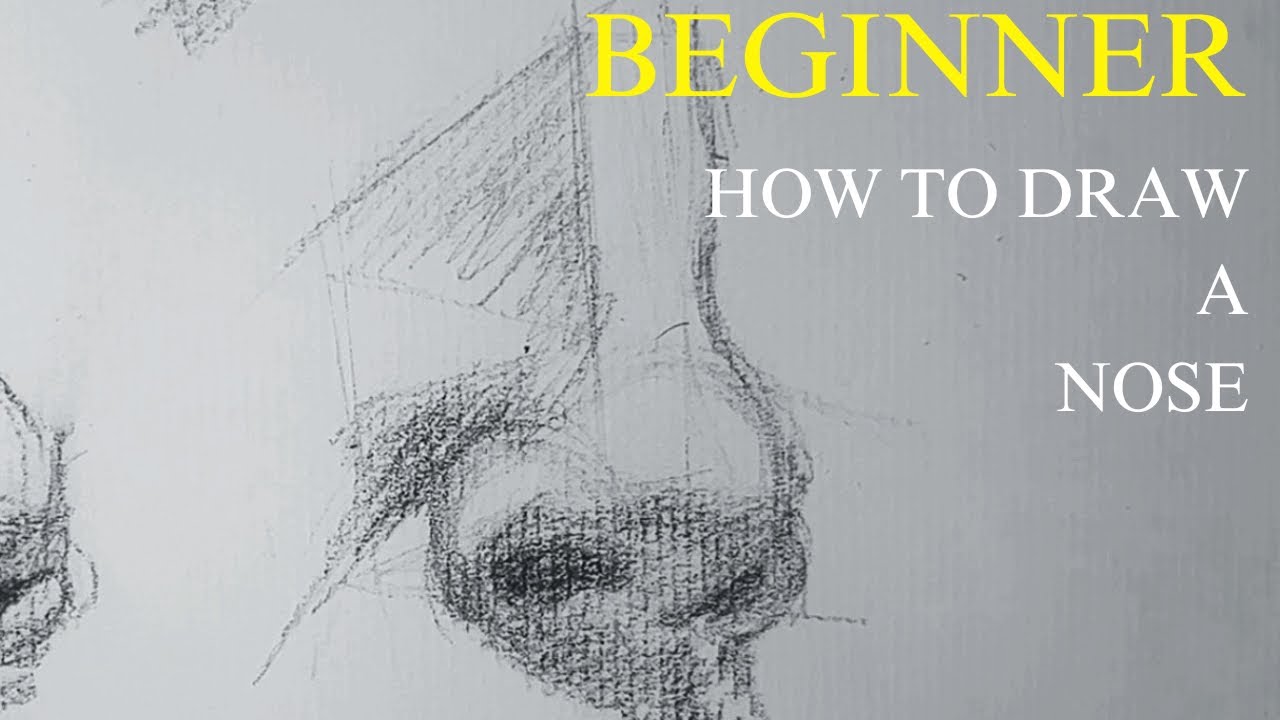 EASY STEP-BY-STEP How to Draw a Nose for BEGINNERS | Tutorial - YouTube