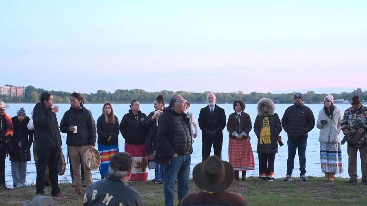Sunrise ceremony marks Indigenous Peoples’ Day in Minnesota - YouTube