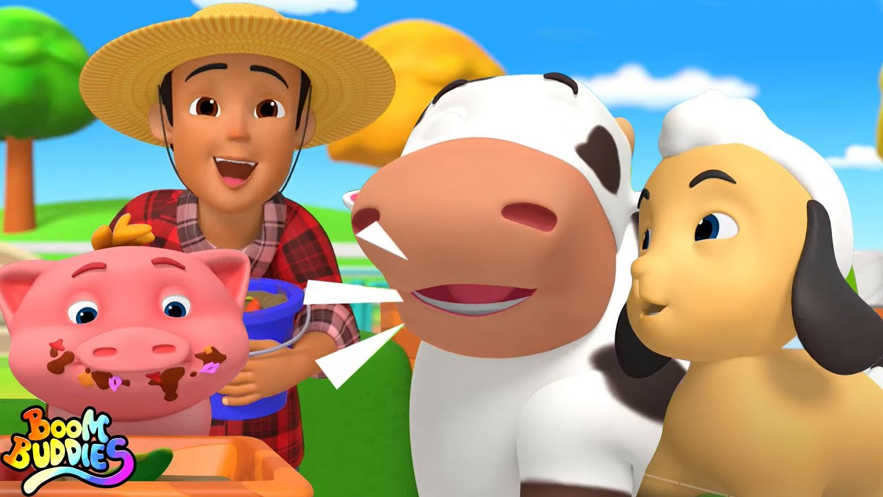 Farmer In The Dell, Nursery Rhyme & Animal Cartoon for Toddlers - YouTube