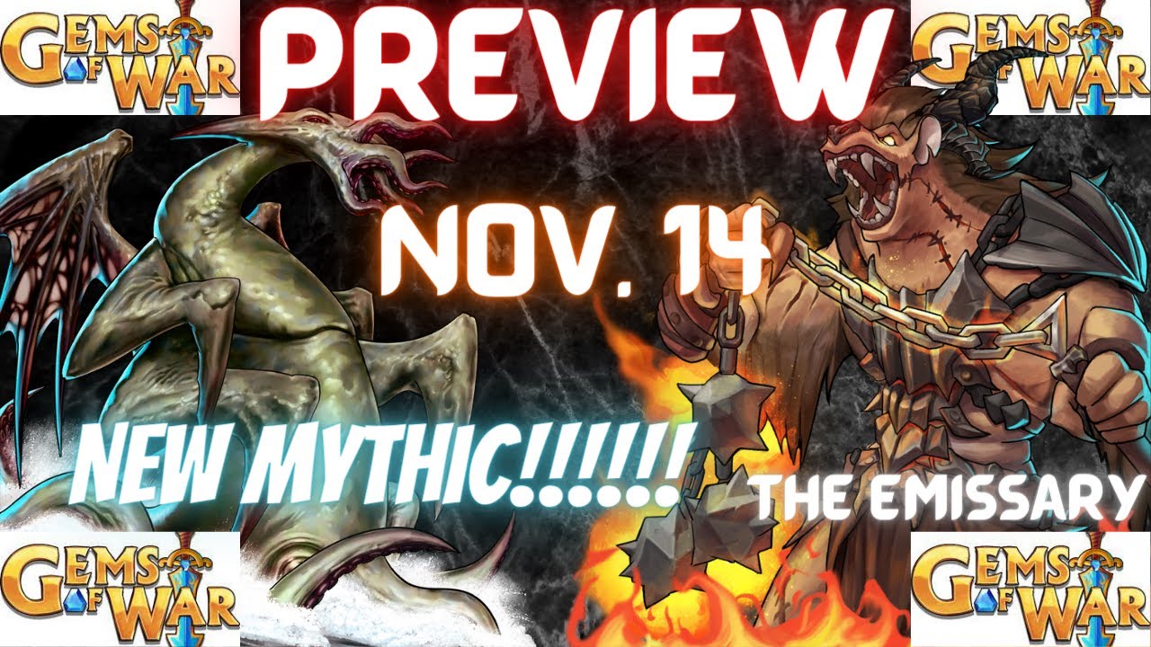 NEW MYTHIC!!! Gems of War Weekly Preview November 14th 2022 | SOULFORGE ...