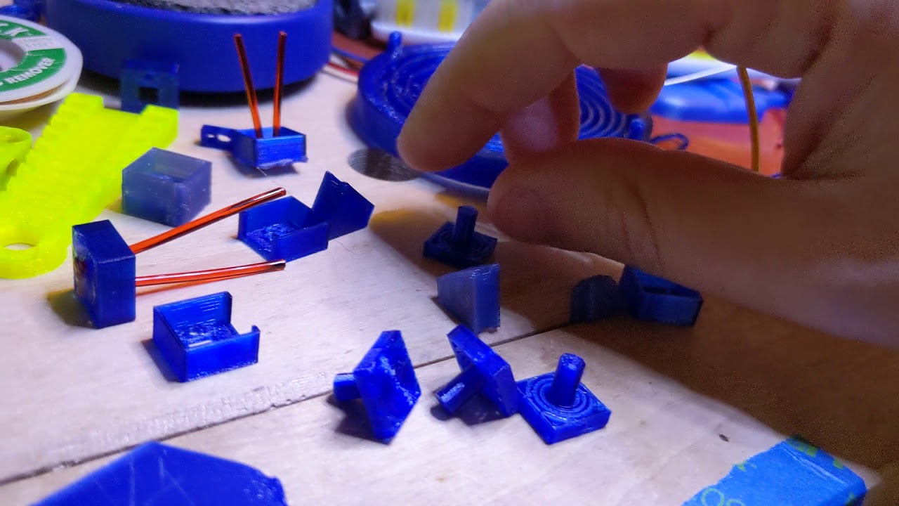 3D printable mechanical keyboard switch update: Parametric PETG springs ...