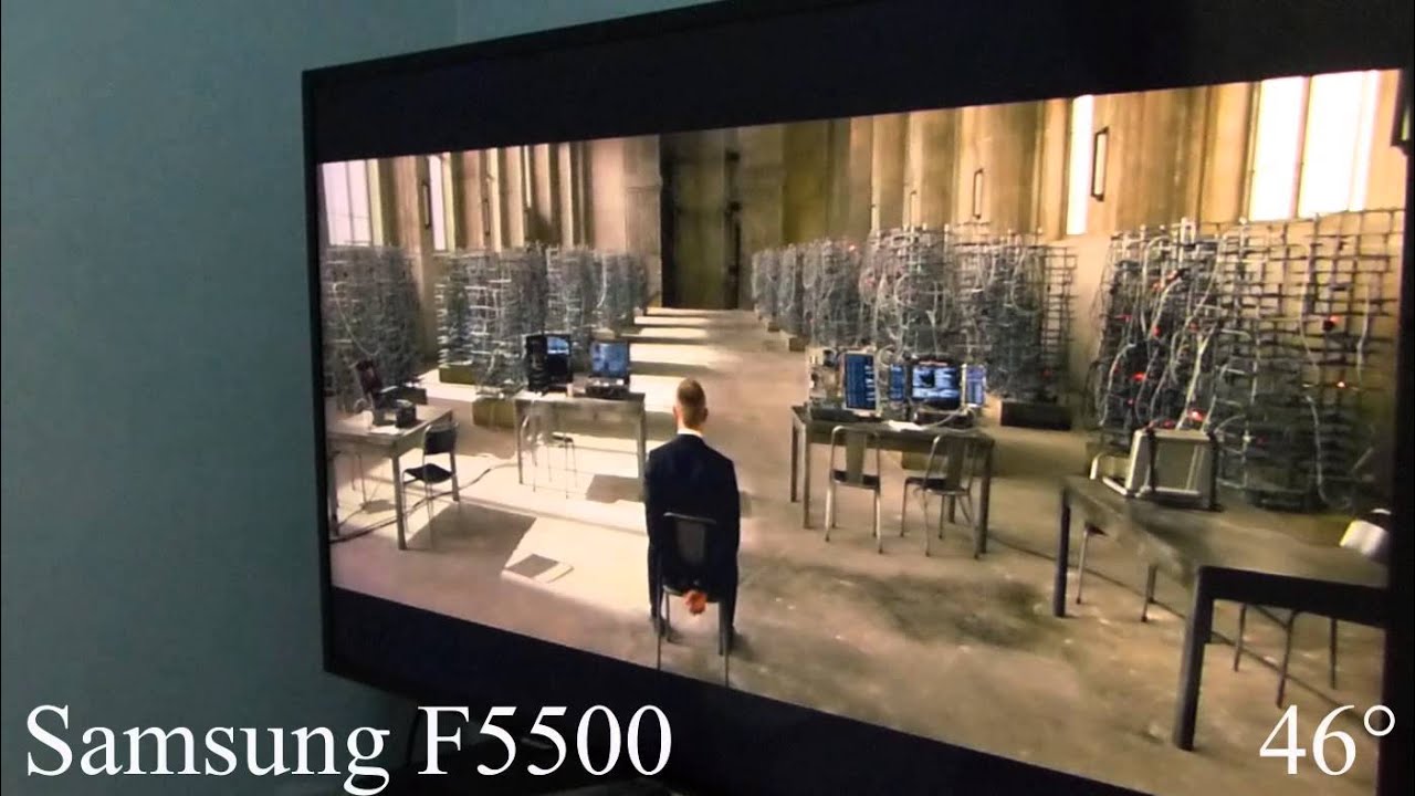 Samsung F5500 LED TV Viewing Angle - YouTube