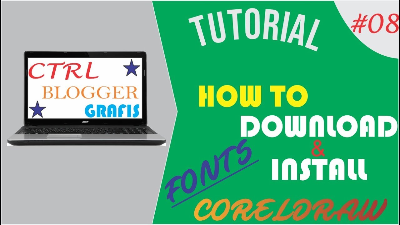 CBG - HOW TO DOWNLOAD AND INSTALL FONTS #TUTORIAL8 - YouTube