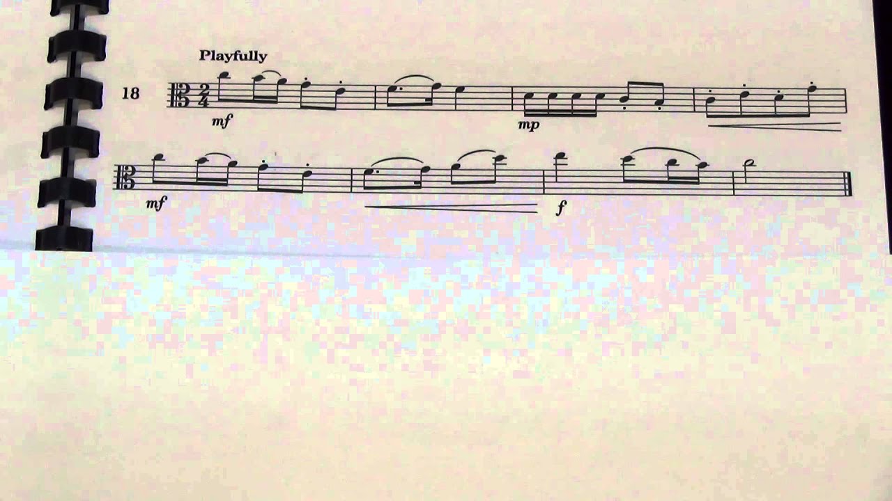 Viola Grade 3 Sight Reading No 18 Playfully - YouTube