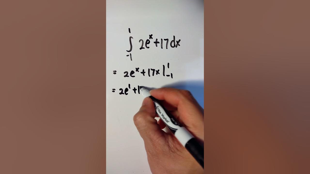 Integral of exponential function #maths #calculus #integration # ...