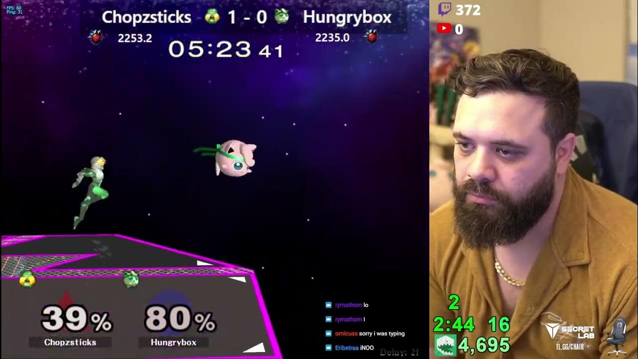 when you finally beat the multi year ranked 1# EVO champ and they make this face #hungrybox # ...