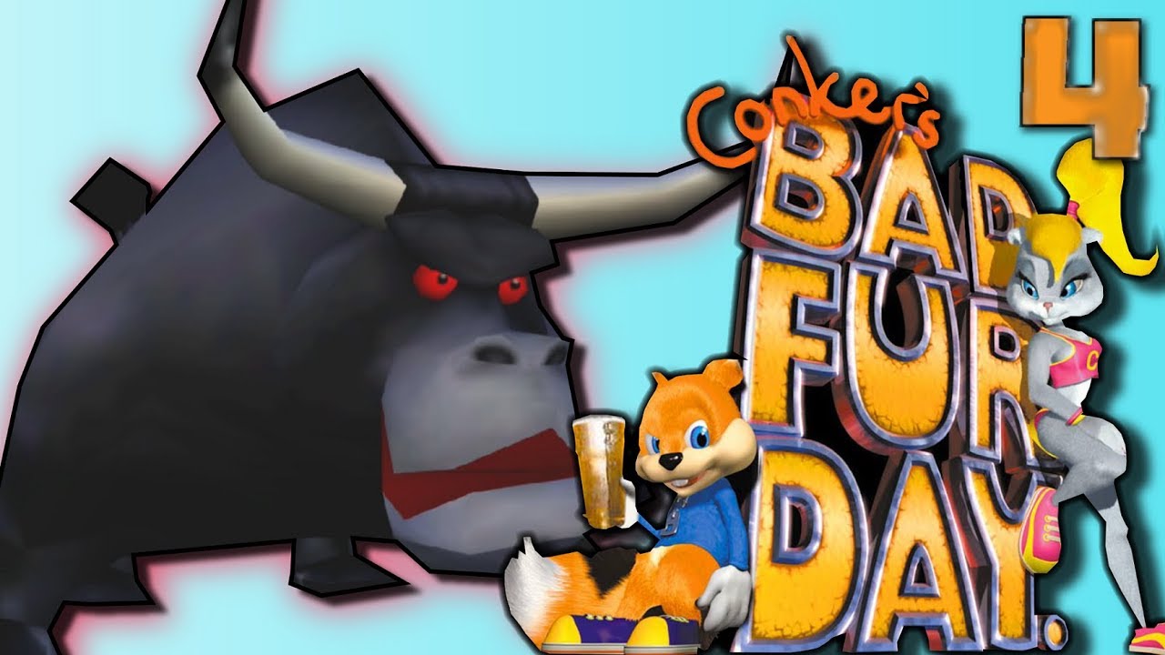 Bull Fighting For Poo Balls Conker's Bad Fur Day - Part 4 [Windy] Rare ...