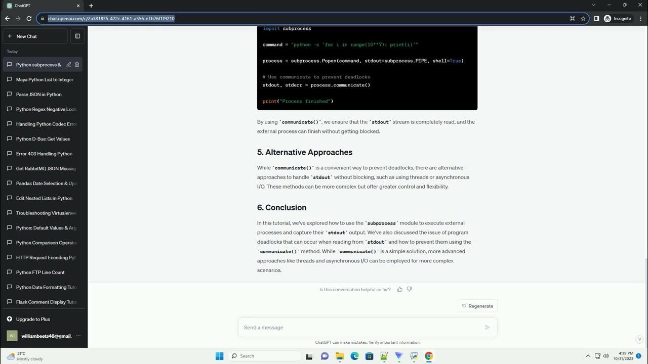 Python Subprocess Stdout Program Deadlocks Youtube