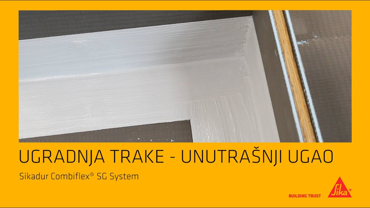 Sikadur Combiflex SG System - način ugradnje - unutrašnji ugao - YouTube