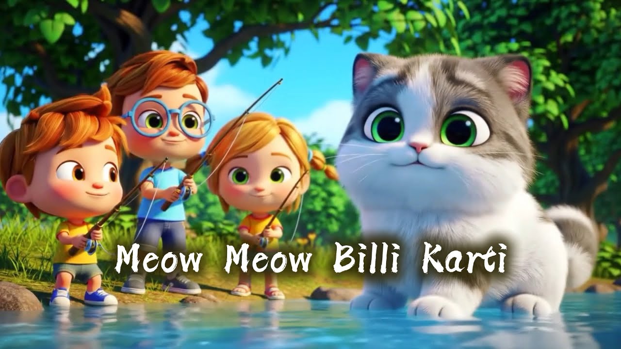 Billi Karti Meow Meow | hindi Rhymes Cartoon For Kids | Billi wala ...