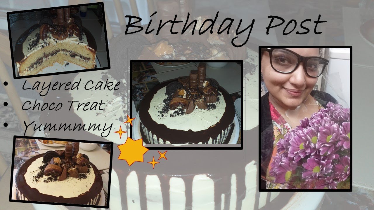 Birthday Cake Recipe in Urdu| Layered with Cheese Frosting| Topped with ...