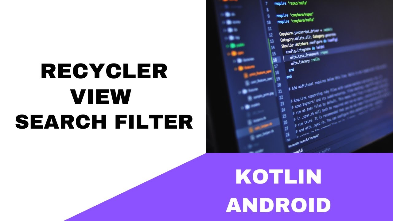 ANDROID - RECYCLER VIEW SEARCH VIEW FILTER FROM TOOLBAR || TUTORIAL IN ...