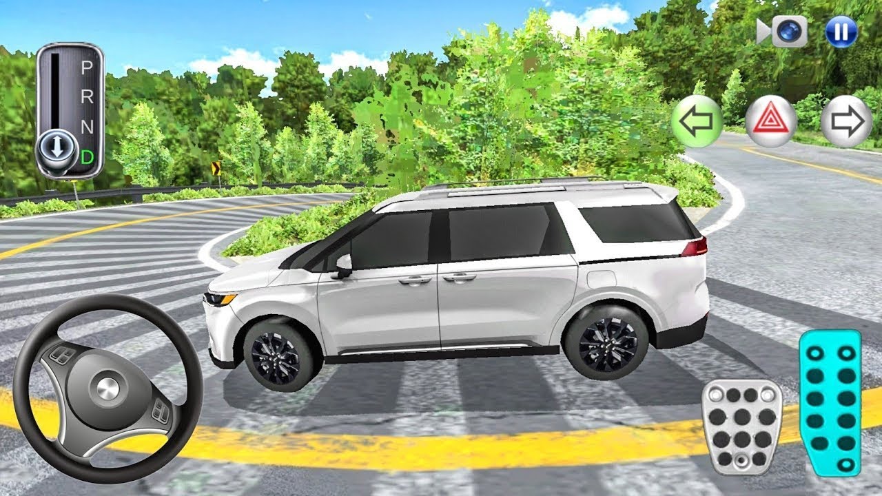 New MPV Car Kia Carnival 2025 Narrow Mountain Road Driving - 3D Driving ...