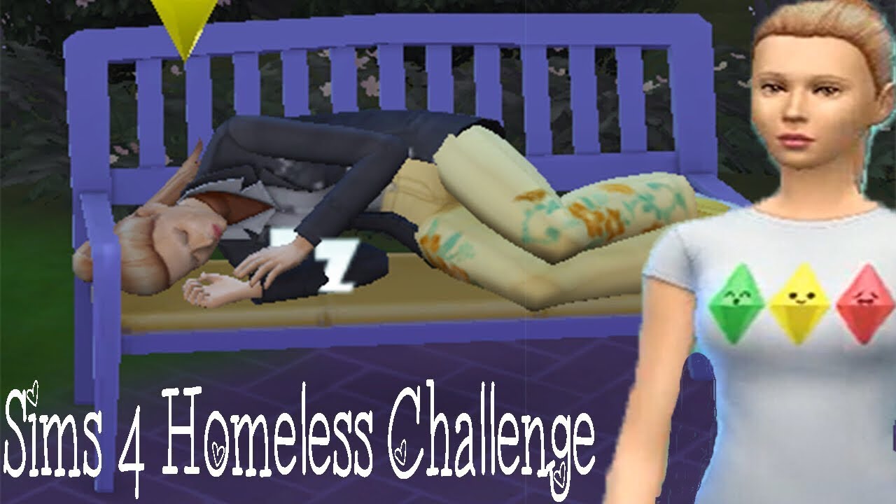 Sims 4 Homeless Challenge #4 | On our way to having a home - YouTube