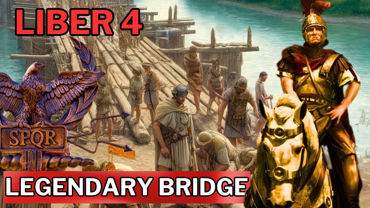 The Gallic Wars Julius Caesar: The legendary bridge on the Rhein - YouTube