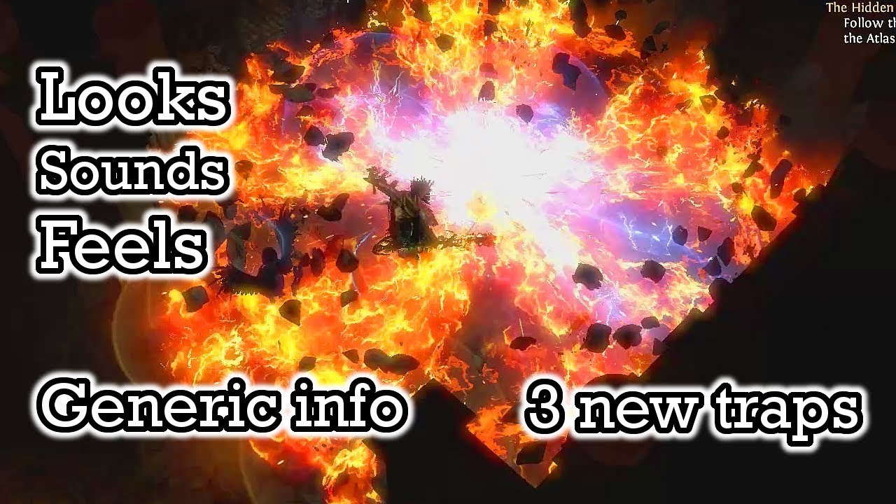 Flamethrower, Lightning Spire, Seismic trap - Path of Exile (3.3 ...