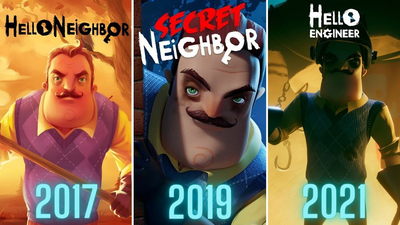 Evolution of Hello Neighbour Games (2017 - 2021) - YouTube