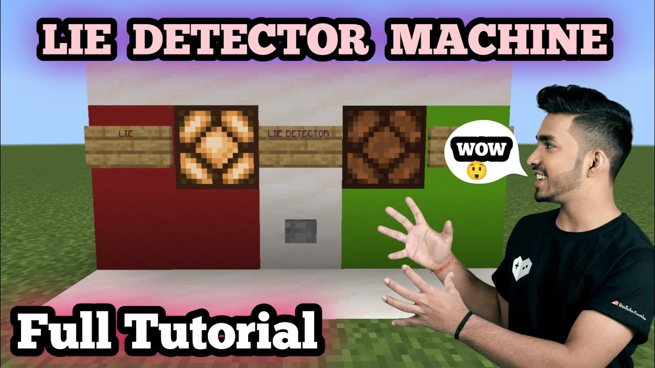 Lie Detector Machine in Minecraft | How to Make Lie Detector Machine ...