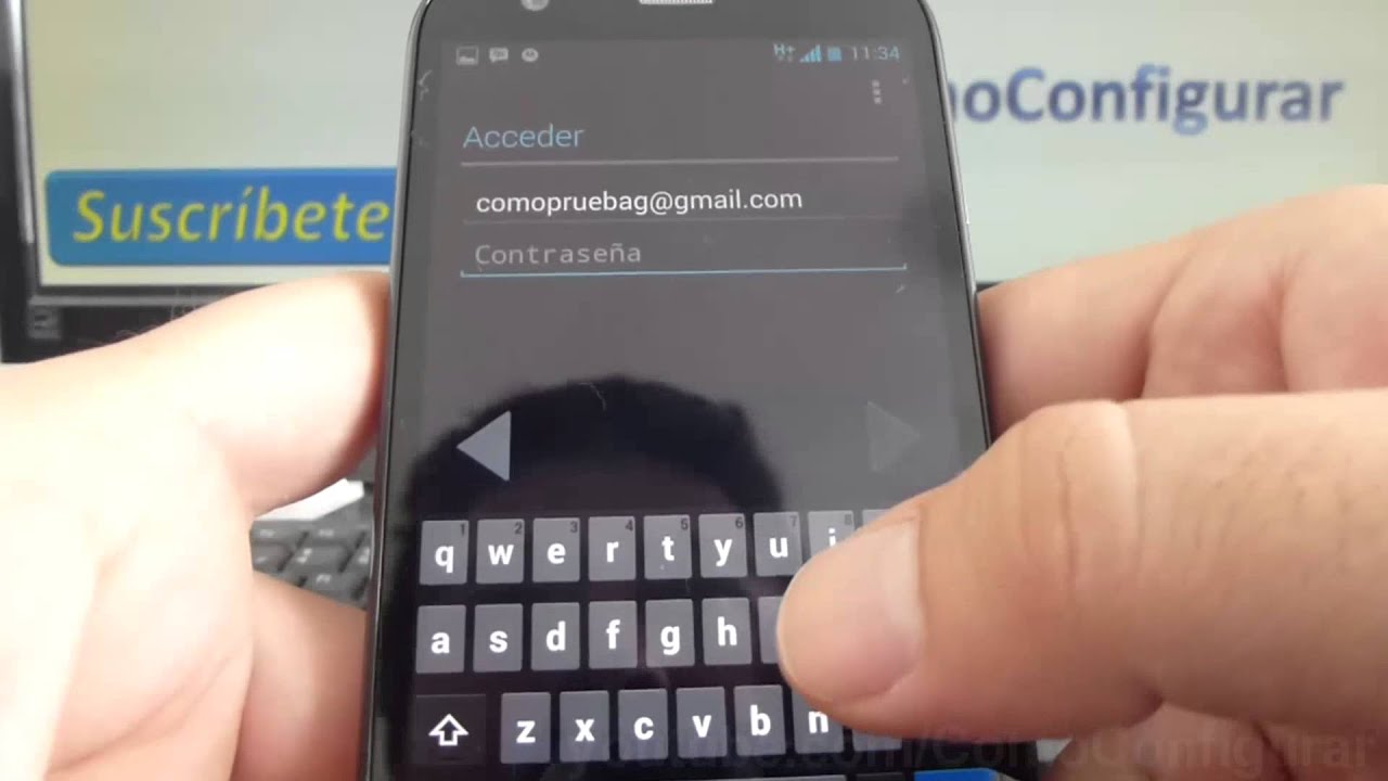 Como anadir cuentas de Gmail a Motorola Moto G XT1032 En Español ...