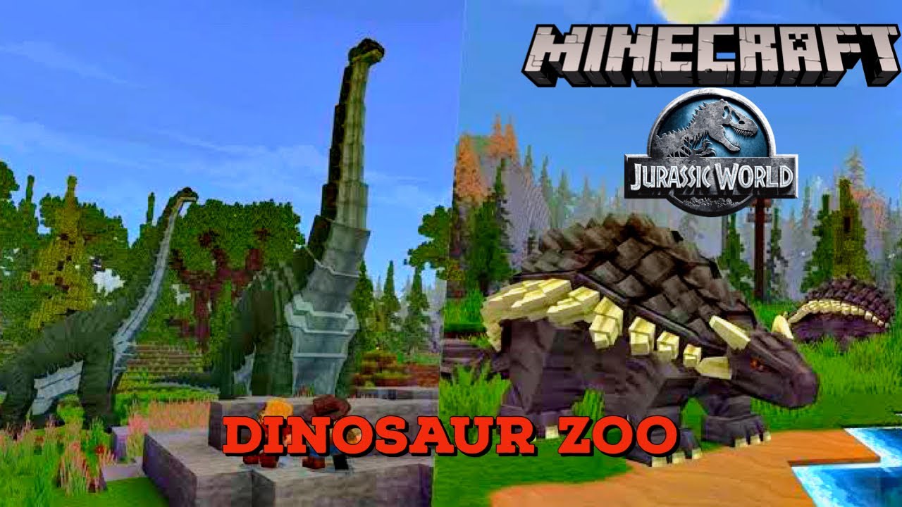 Minecraft Jurassic World : Dinosaur Zoo - YouTube