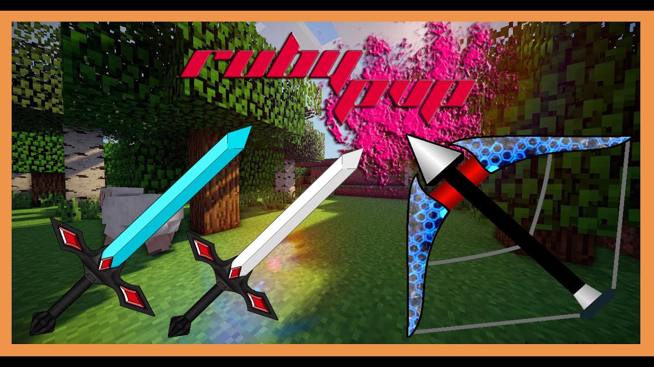 [1.8/1.7] Minecraft PVP Resource Pack! Ruby PvP! - Reborn - YouTube