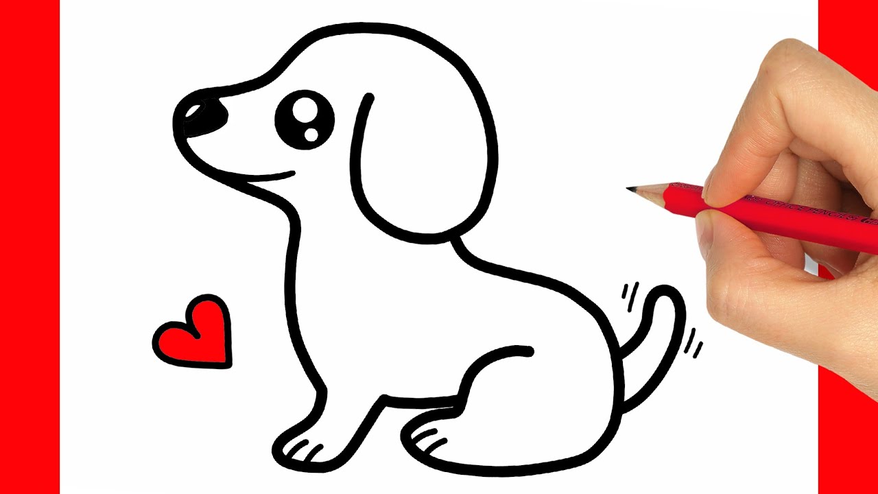 COMMENT DESSINER UN CHIEN FACILEMENT - YouTube