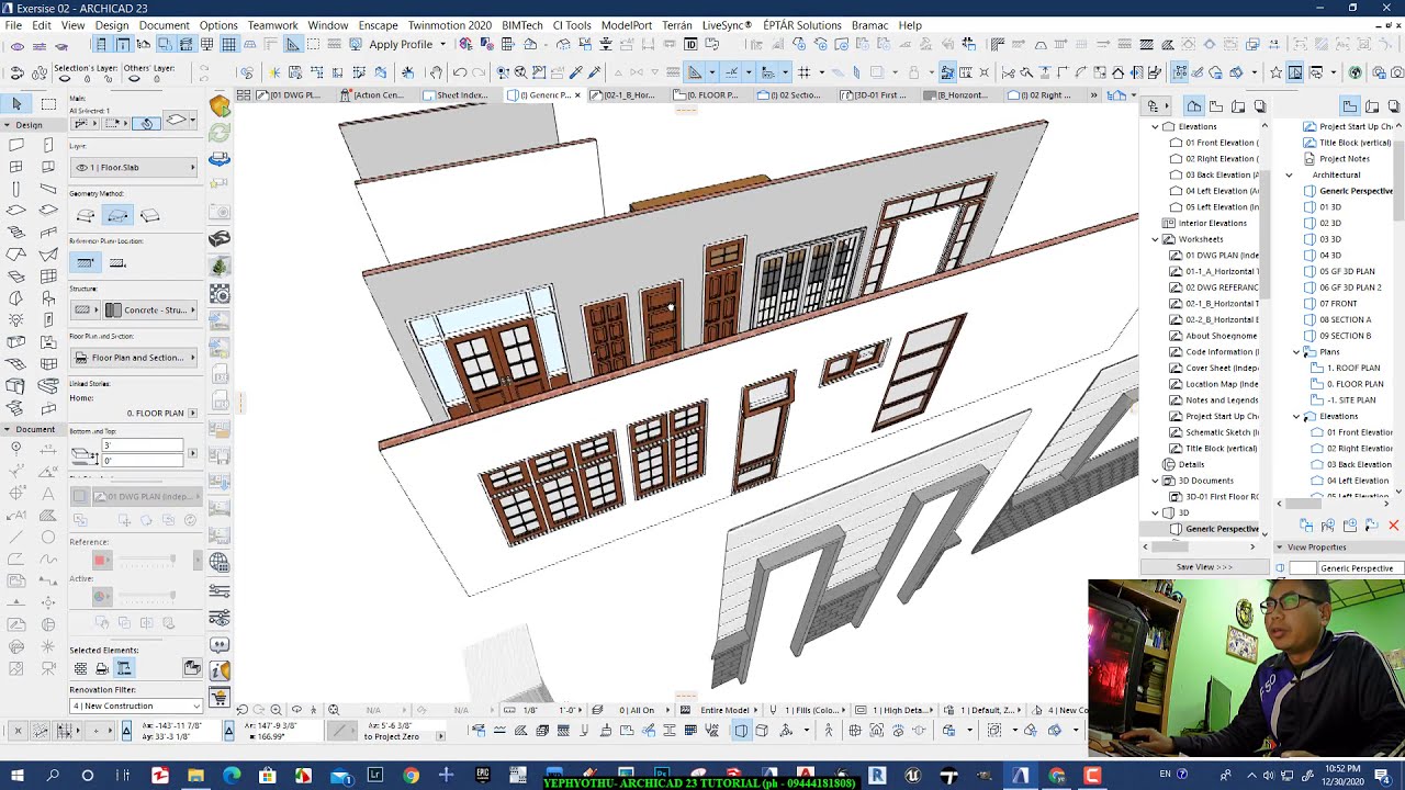 ARCHICAD 23 TUTORIAL 02 - YouTube