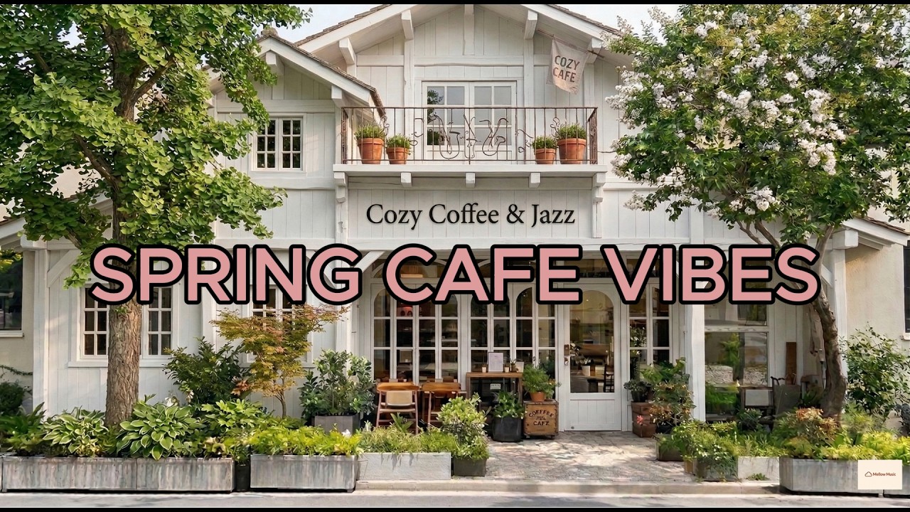🌸SPRING CAFE VIBES ☕ Relaxing Cafe Music Playlist (30min) | Feel Good ...