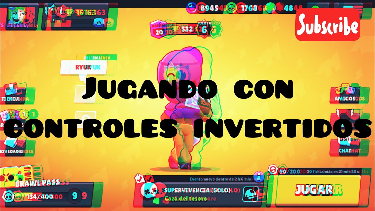 Jugando Con Los Controles Invertidos a Brawl Stars | Tony - YouTube