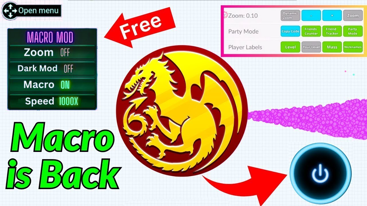 Agario Master Full Control Mod Menu Macro + Zoom No Lag For iOS and ...