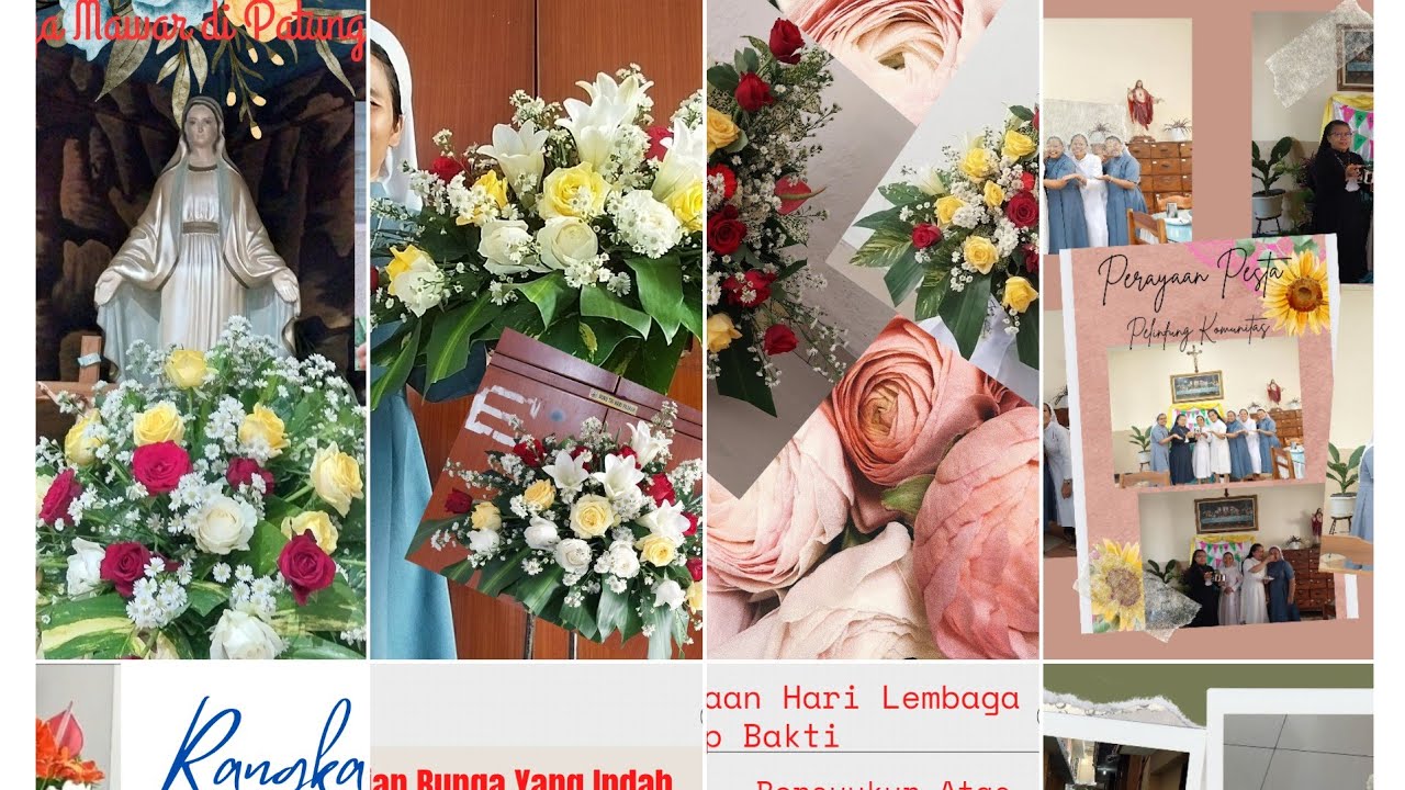 Desain Canva dengan beberapa Model Bunga - YouTube