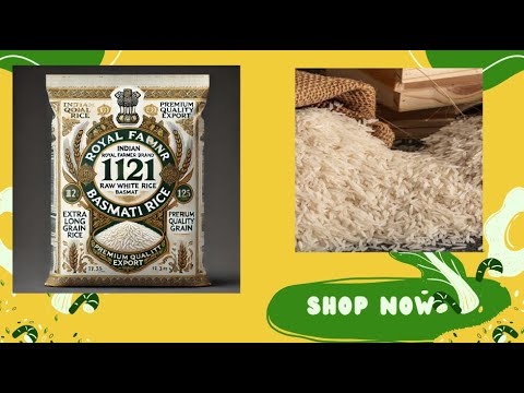 Indian Royal Farmer Brand – 1121 Raw White Basmati Rice (8.35mm) - YouTube