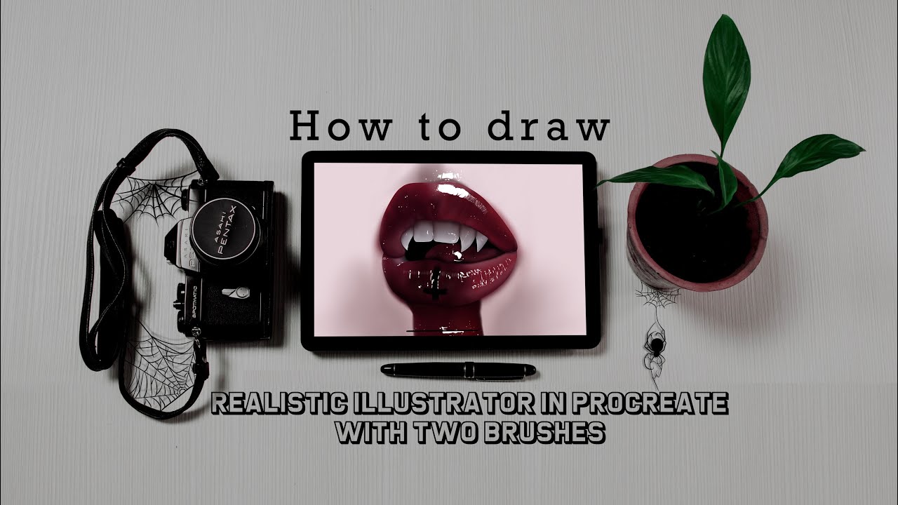 How to draw realistic illustrator in procreate | Realistic time-lapse ...